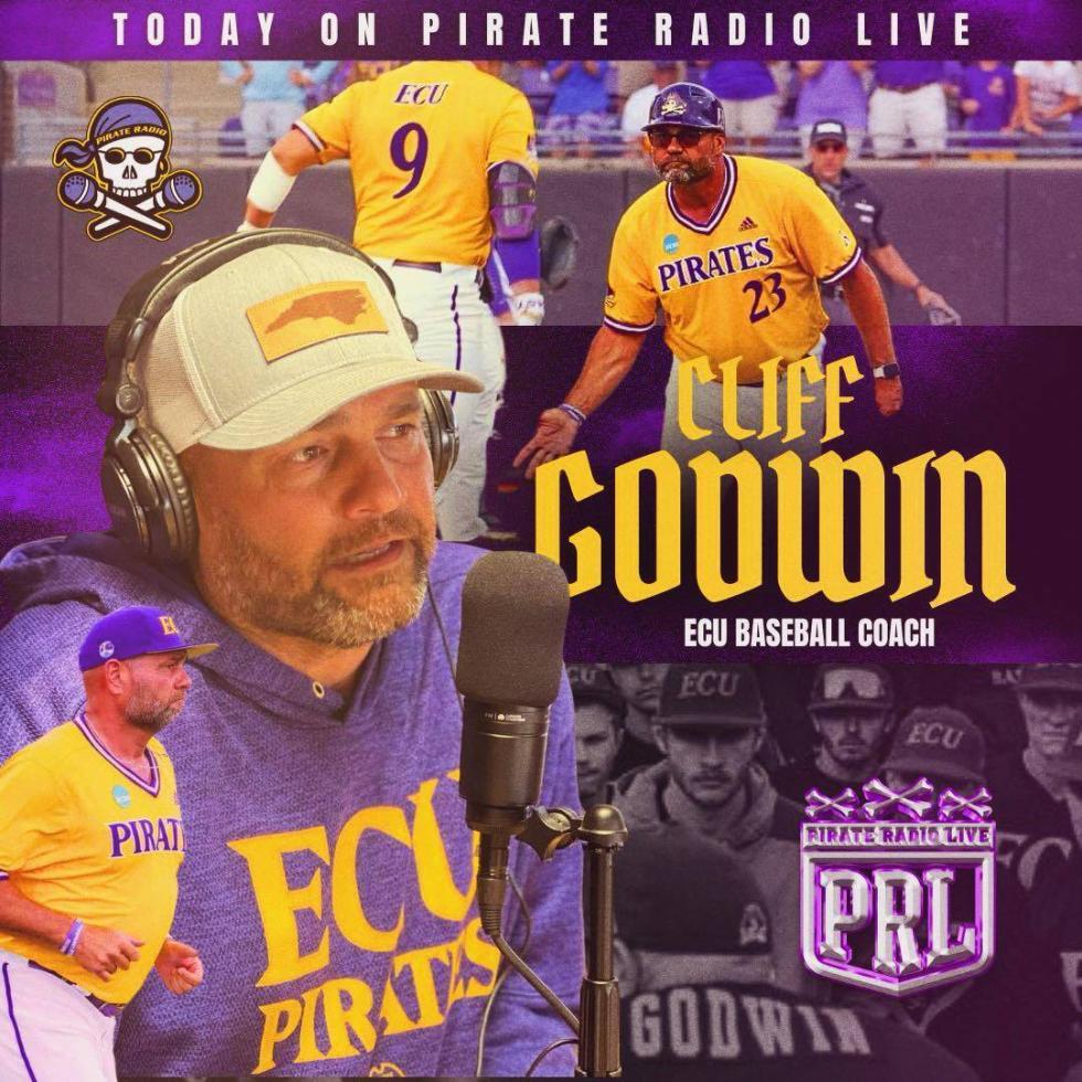 PRL Monday: ECU baseball coach Cliff Godwin joins show | Pirate Radio ...
