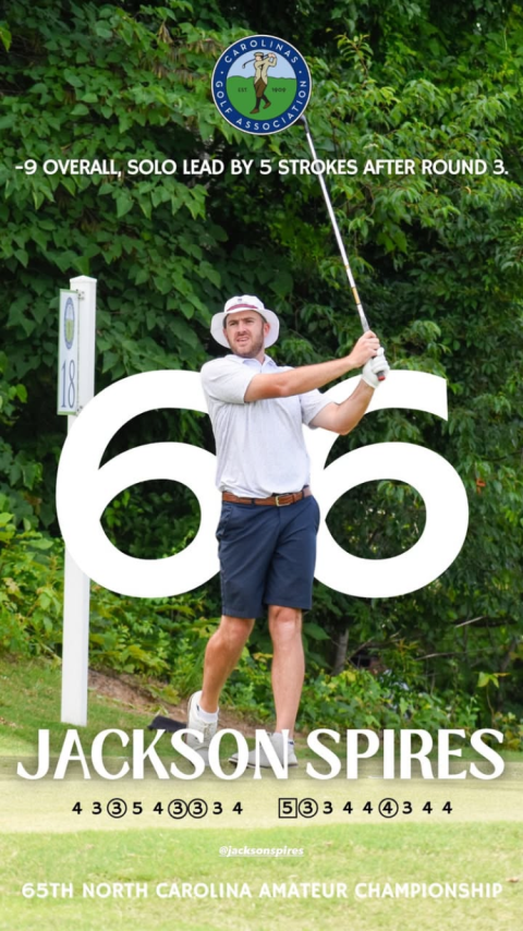 Former ECU golfer carries five-shot lead into final round of NC Amateur ...